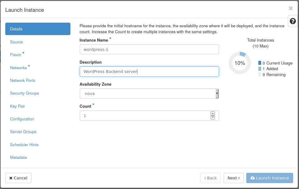 How To Create An Instance OpenMetal Docs